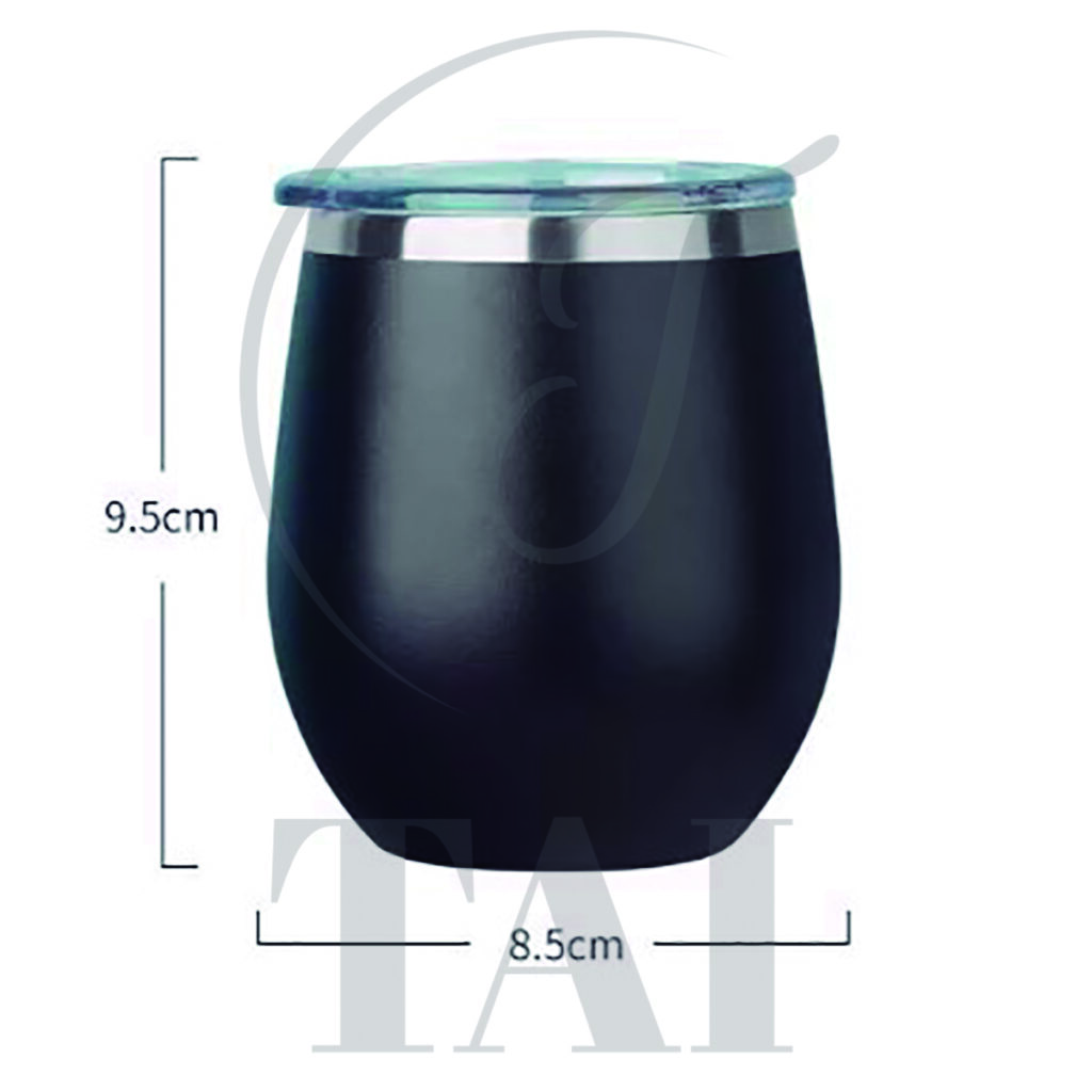 Mate de Acero Inoxidable, térmico de Doble Pared, con tapa.