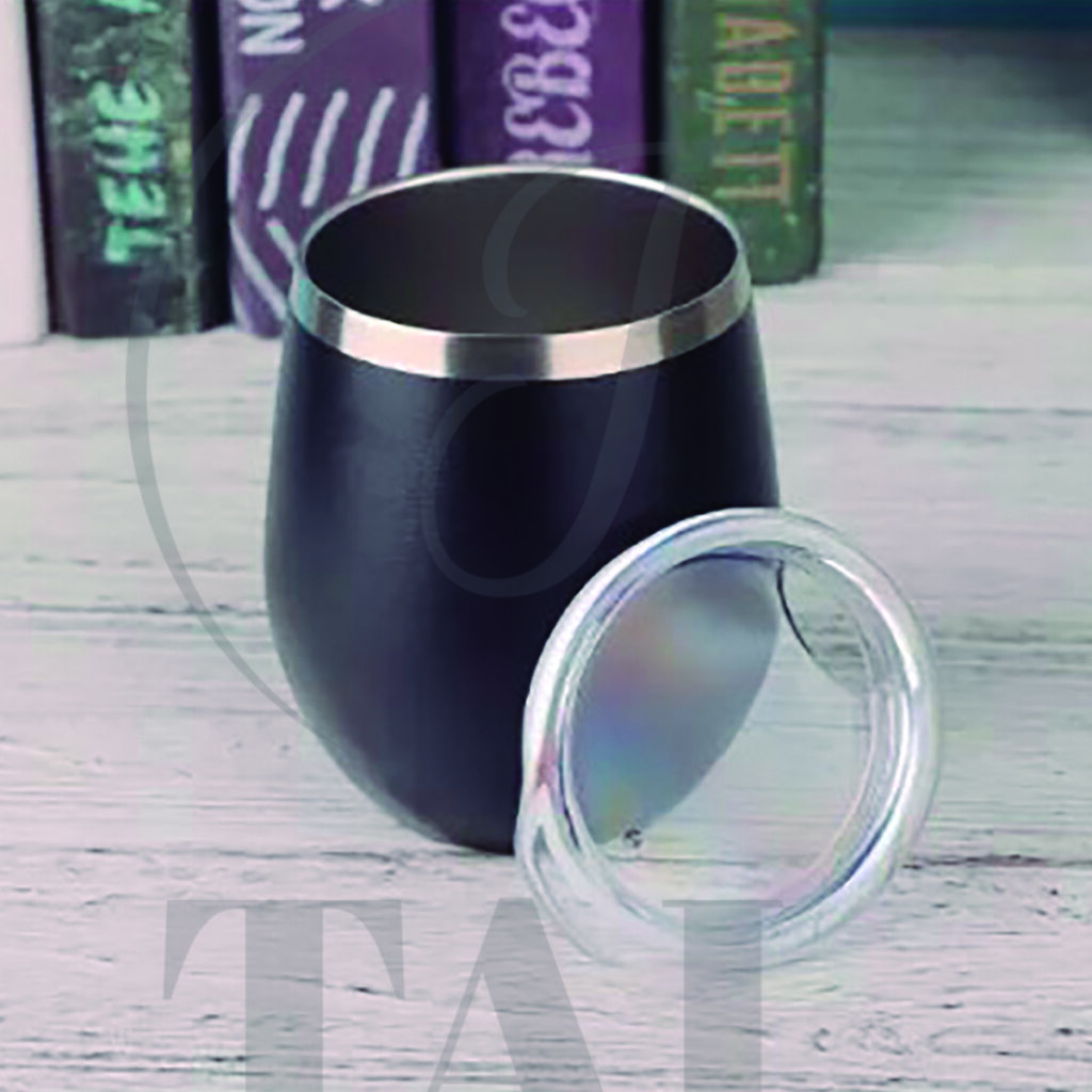 Mate de Acero Inoxidable, térmico de Doble Pared, con tapa.