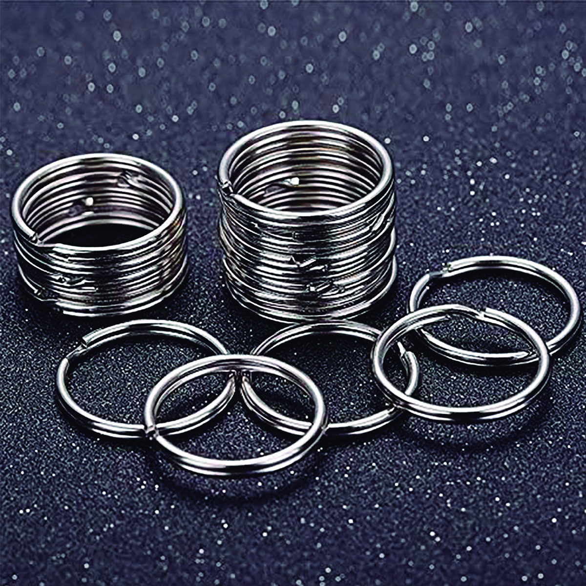 100 Aros de metal 25 mm para llaveros