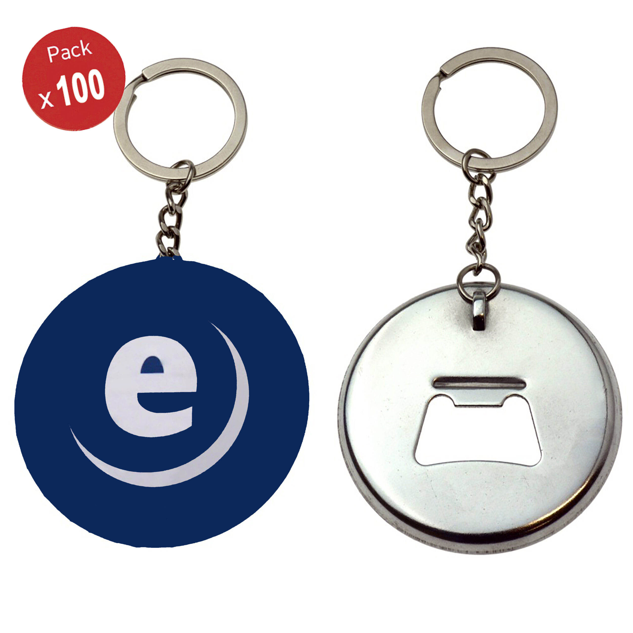 Pack X 100 Pins Llavero Destapador Para Armar 56mm